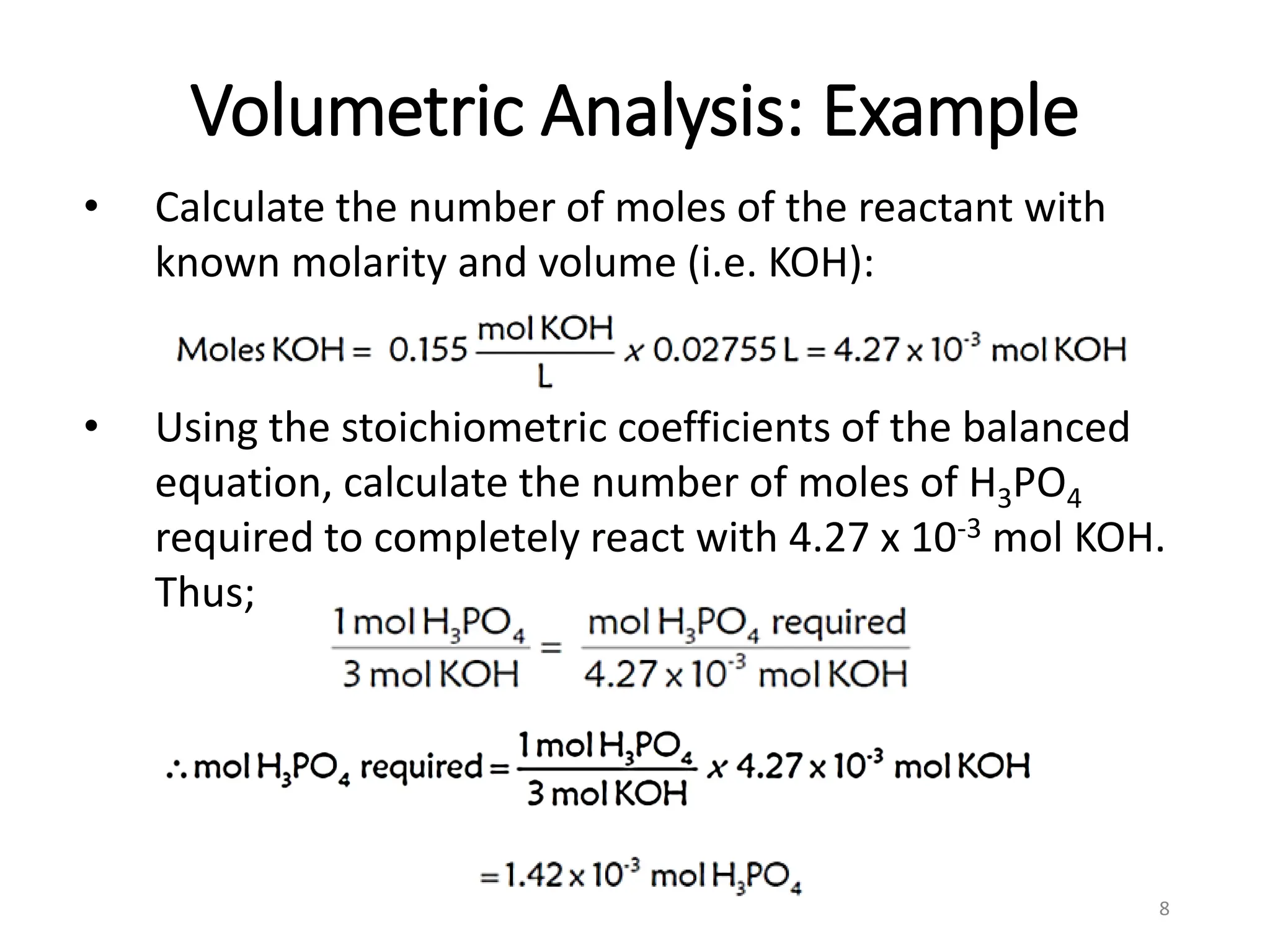 Chemistry Volumetric analysis_ Titration | PPT