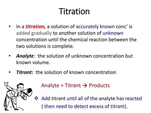 Chemistry Volumetric analysis_ Titration | PPT