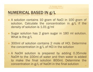 Volumetric analysis part 1 | PDF