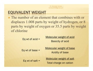 Volumetric analysis part 1 | PDF