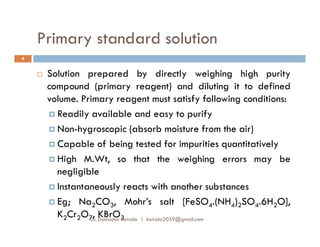 Volumetric analysis part 2 | PDF