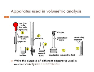 Volumetric analysis part 2 | PDF