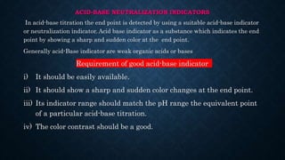 Volumetric analysis ppt | PPTX