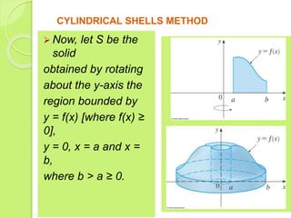 Volume using cylindrical shells ppt | PPTX