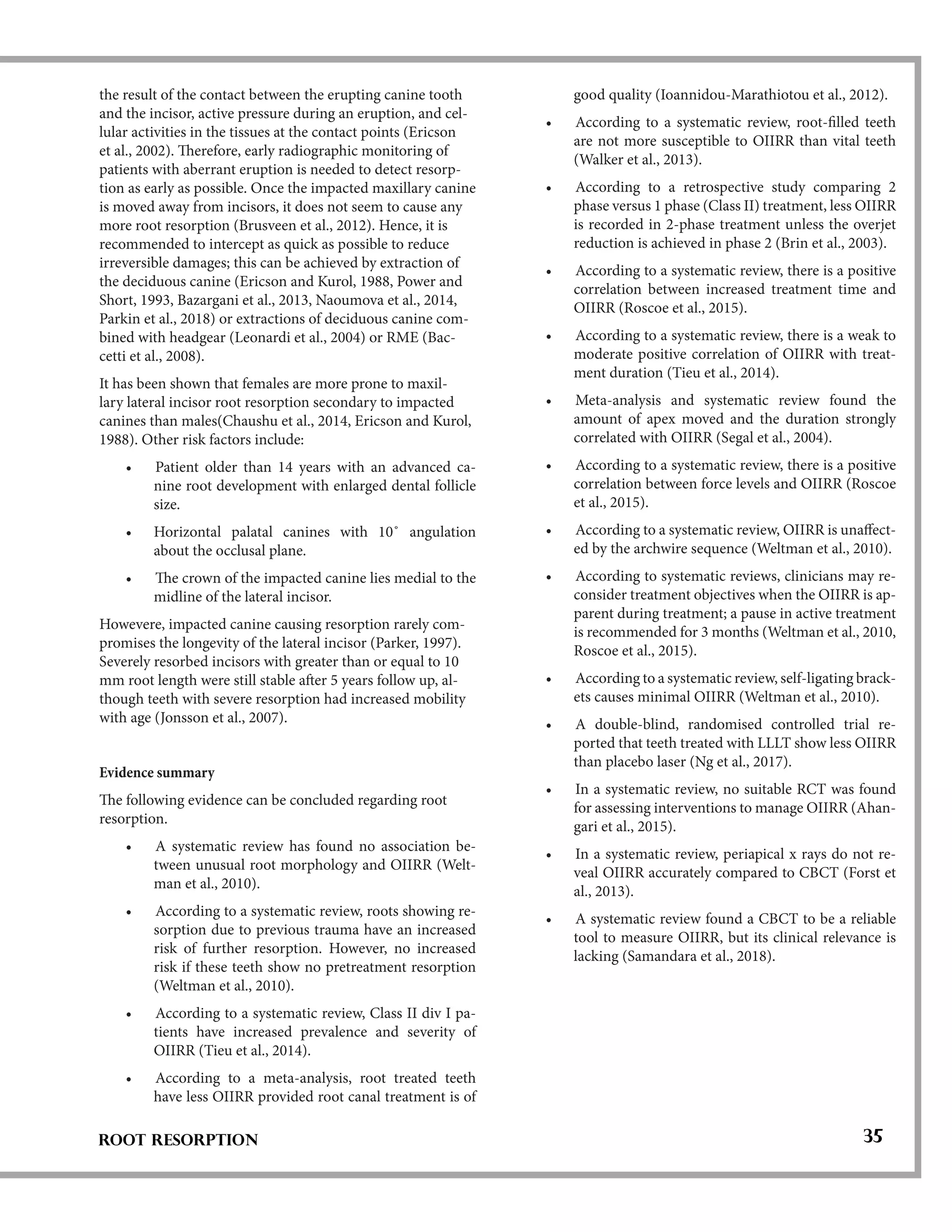 Volume 5: BENEFITS AND IATROGENIC EFFECTS OF ORTHODONTIC TREATMENT ...