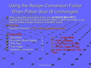 Volume & weight (mass) conversions | PPT | Cooking | Food & Drink