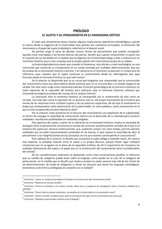 Voluntad de-conocer-hugo-zemelman | PDF