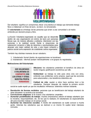 Voluntariado | PDF