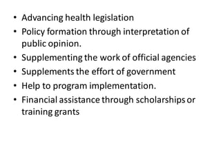 Voluntary health agencies | PDF