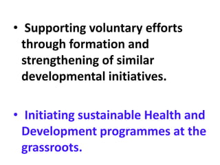 VOLUNTARY HEALTH ASSOCIATION OF INDIA | PPTX