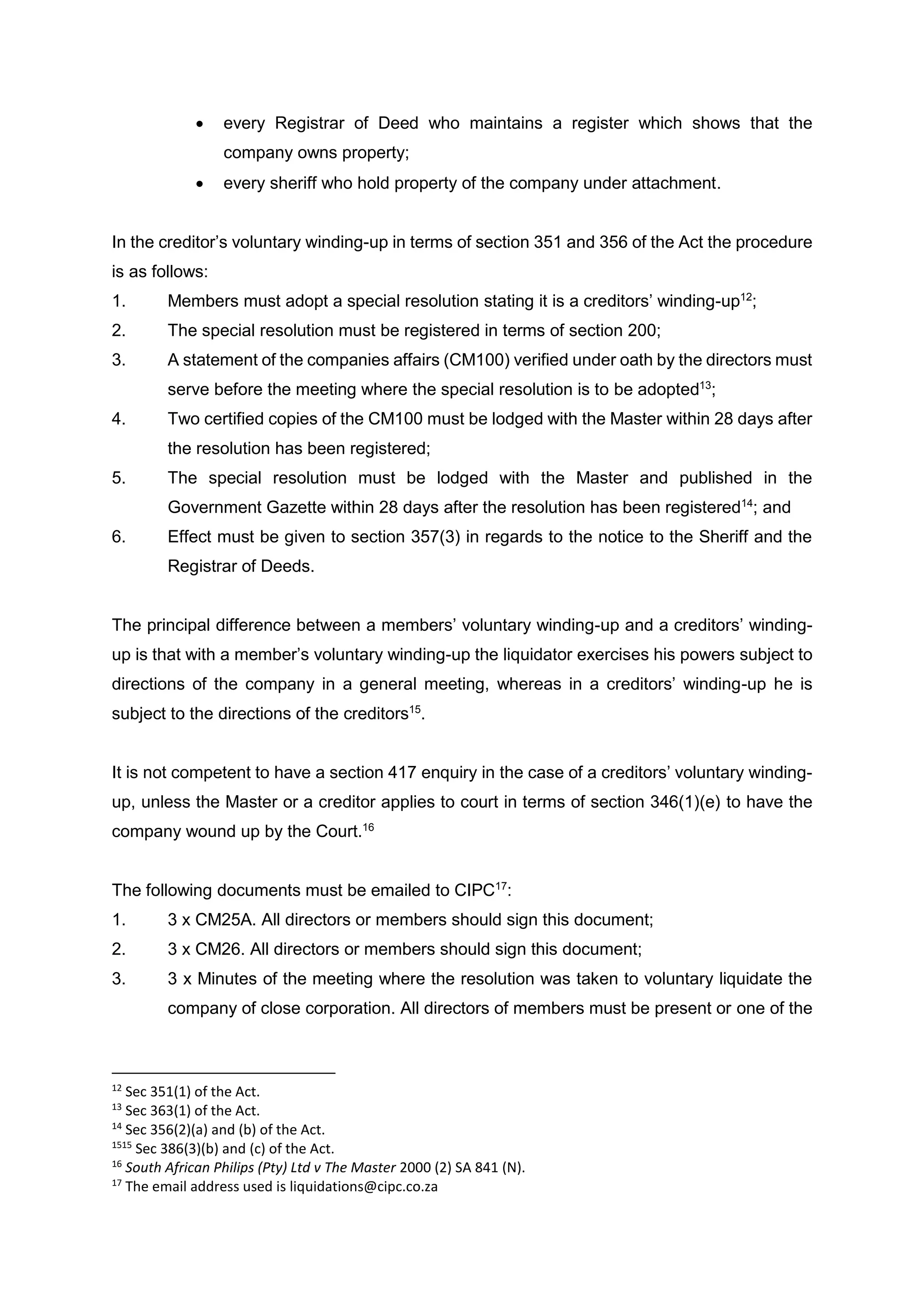 Voluntary Liquidation - 1973 Companies Act | PDF