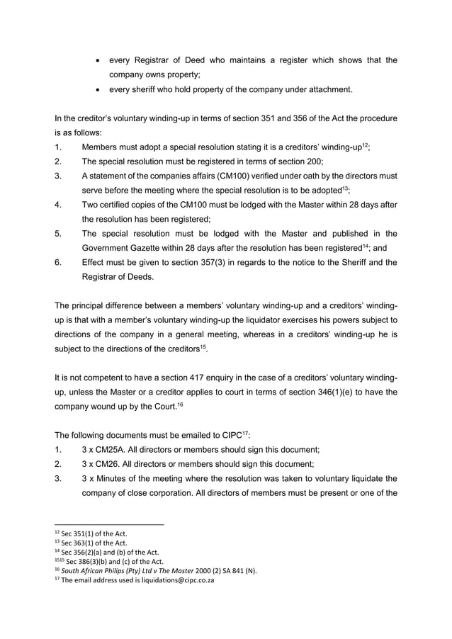 Voluntary Liquidation - 1973 Companies Act | PDF | Business Accounting & Finance | Business