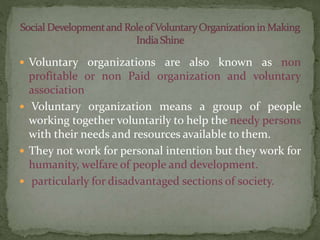Voluntary organization | PPTX