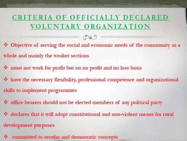 Voluntary organization