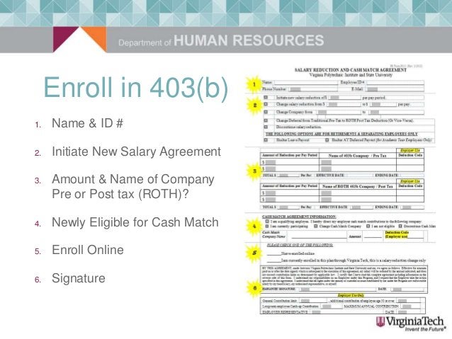 Virginia Tech - New Employee Orientation - Voluntary Retirement Savings Plans | PPT