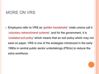 Downsizing and VRS | PPTX