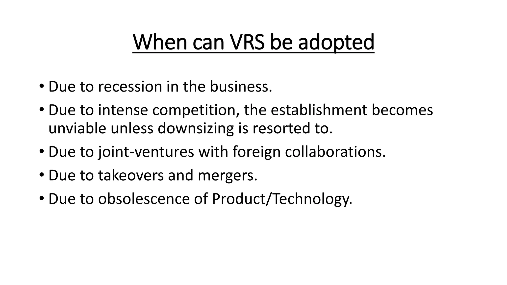 Voluntary retirement scheme | PPTX