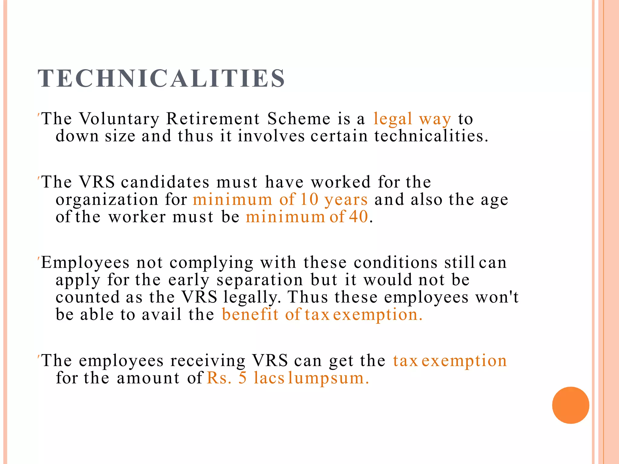 Compulsory retirement and voluntary retirement | PPTX