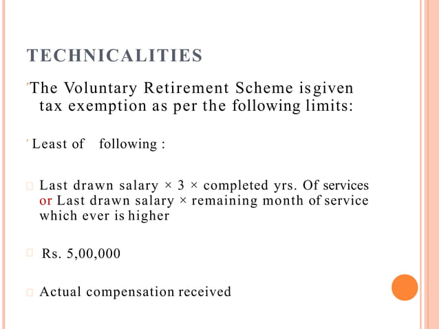 Compulsory retirement and voluntary retirement | PPTX