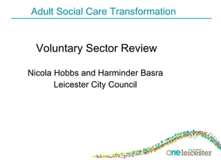 Voluntary sector review | PPT