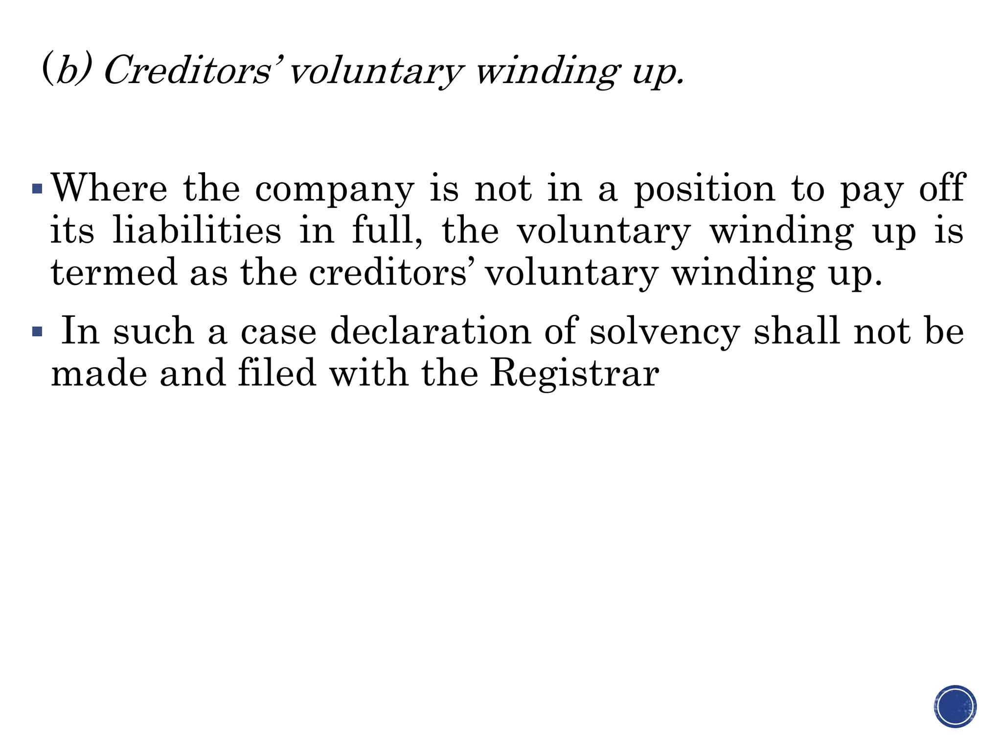 Voluntary winding up | PPT