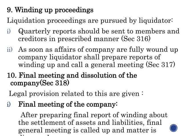 Voluntary winding up | PPT
