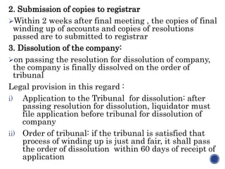 Voluntary winding up | PPT