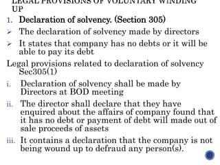 Voluntary winding up | PPT