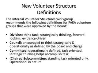 Volunteer Structure | PPT