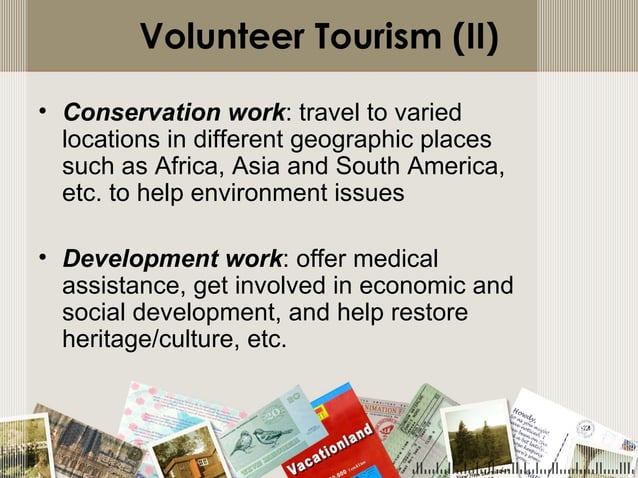 Volunteer tourism | PPT | Travel