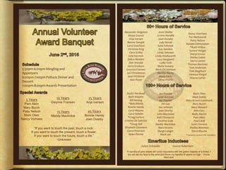 Volunteer Awards Banquet 2016 | PPT