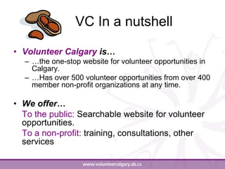 Volunteer Calgary overview | PPT