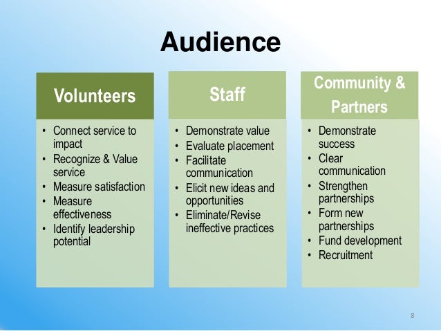 Volunteer evaluation