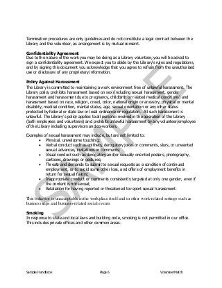 Playing by the Rules: Creating an Effective Volunteer Handbook | PDF