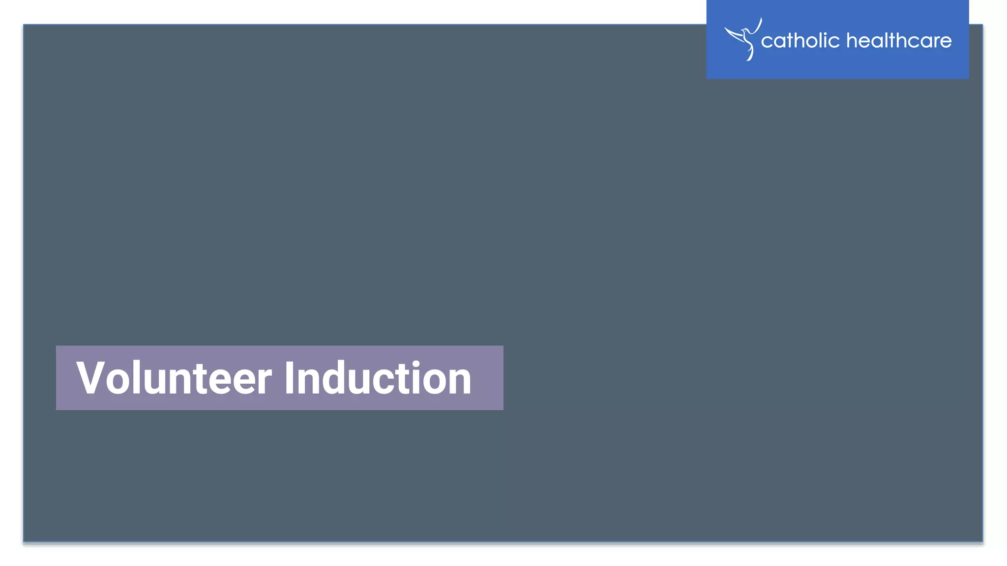 Volunteer Induction | PPTX