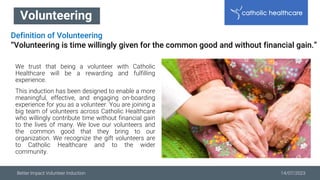 Volunteer Induction | PPTX