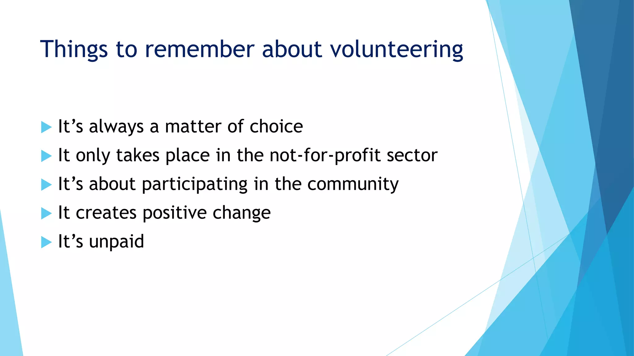 Volunteering... what is it | PPTX