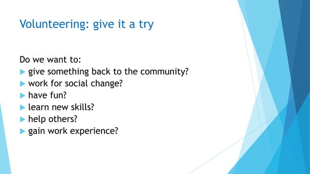 Volunteering... what is it | PPTX