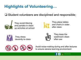 Volunteering - A Call to Action as Student Leader | PPT