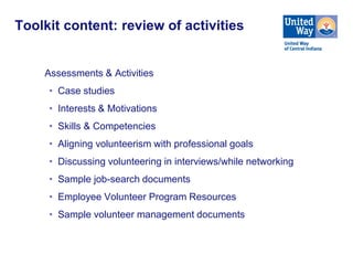 Volunteering As Career Builder | PPT