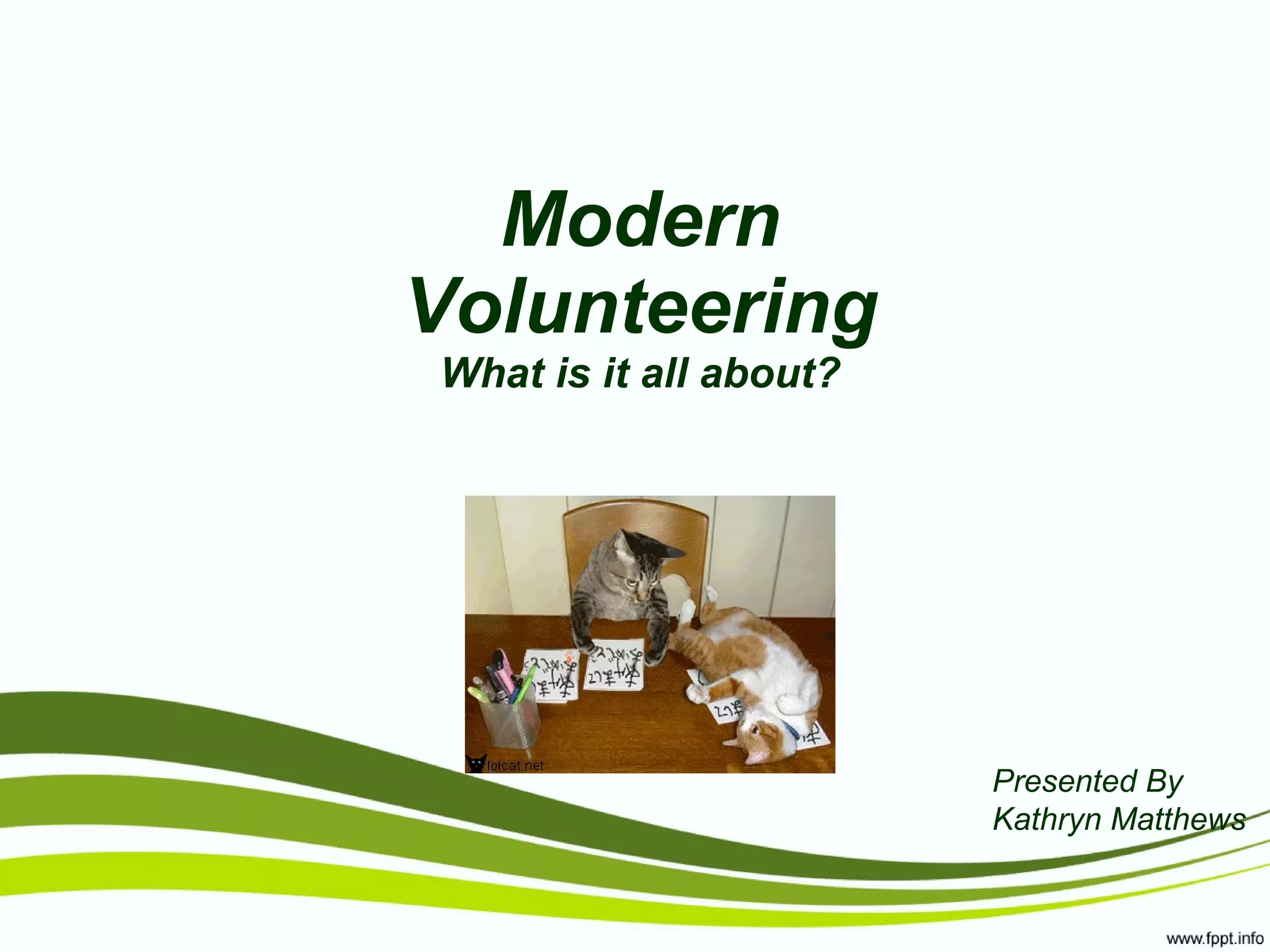 Volunteering Presentation May 2010 | PPT
