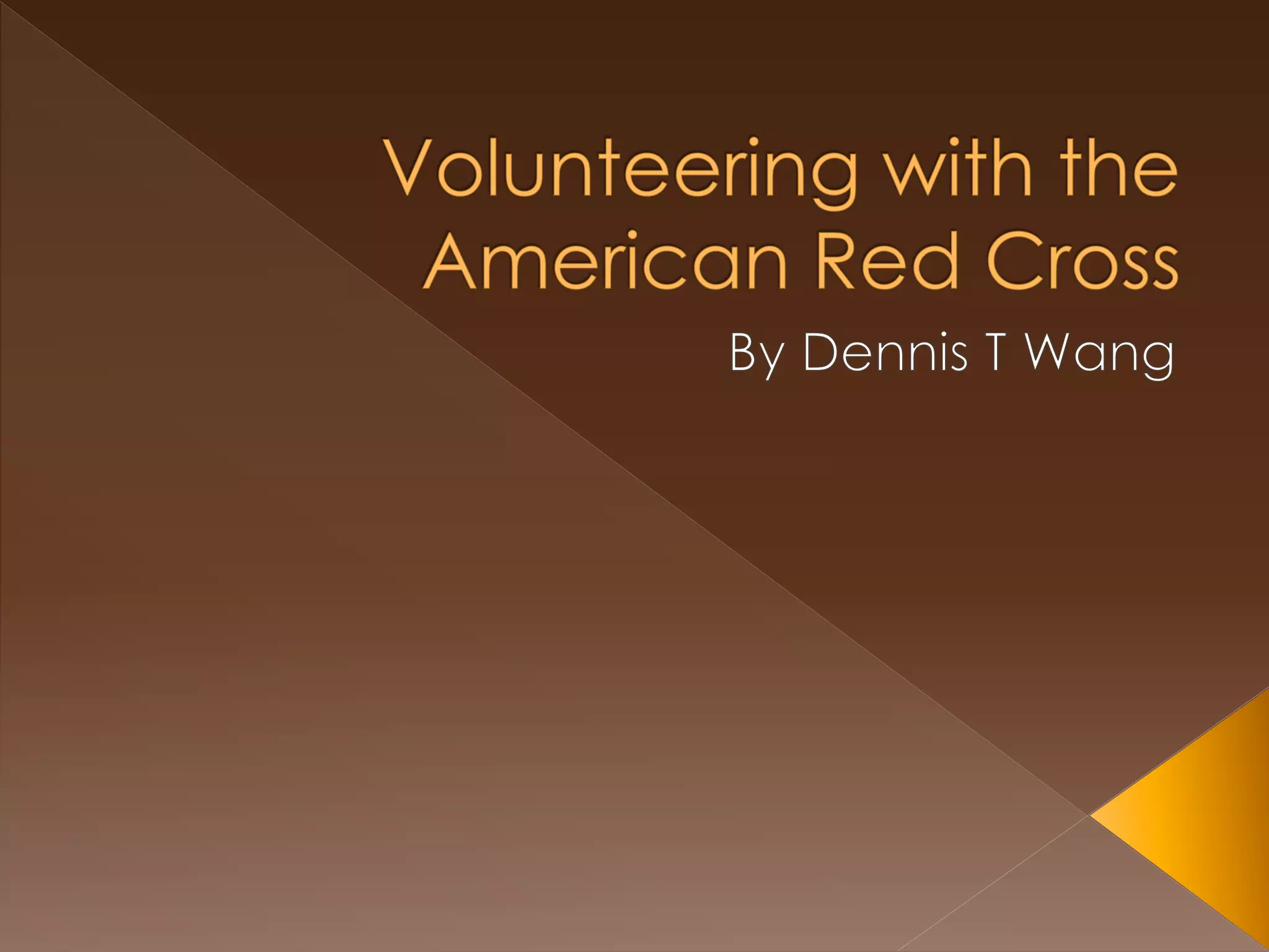 Volunteering with the American Red Cross | PPTX