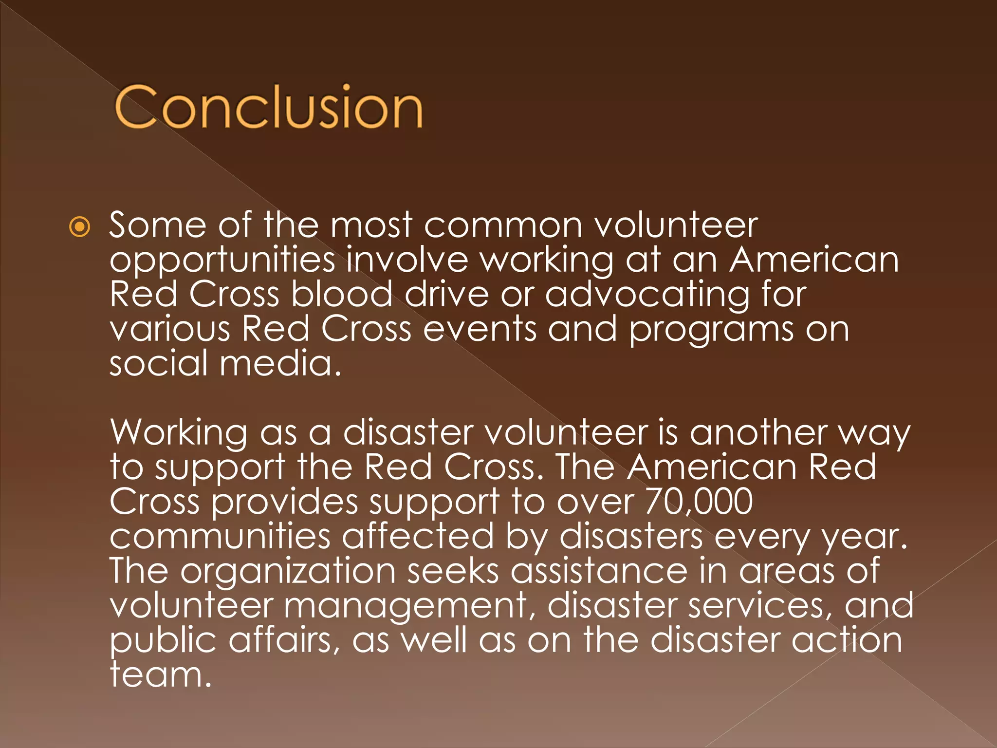 Volunteering with the American Red Cross | PPTX