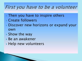 Volunteerism powerpoint | PPTX