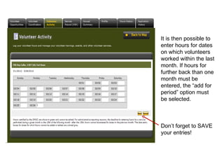Volunteer management information system tutorial FRSA 710 2-87 3BCT | PPT