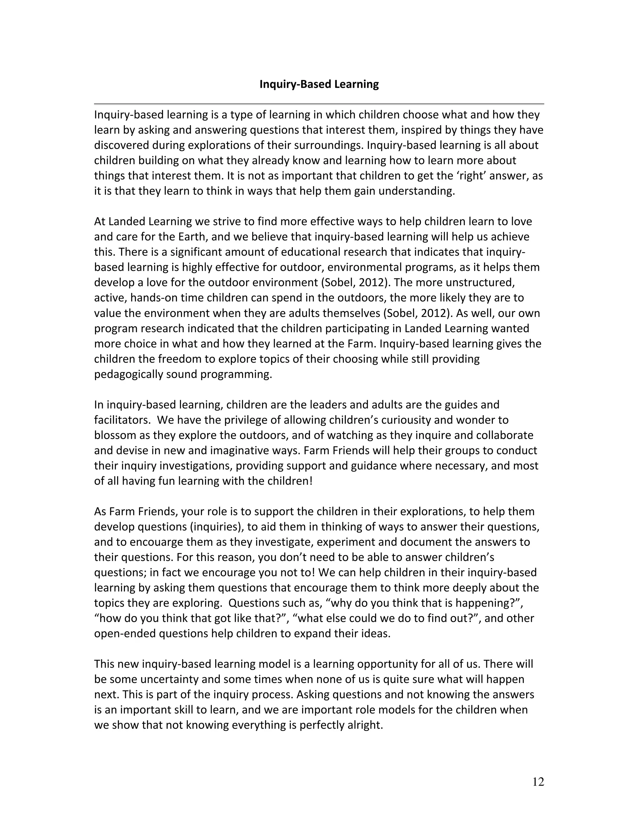 Intergenerational Landed Learning Project Volunteer manual 2017/2018 | PDF