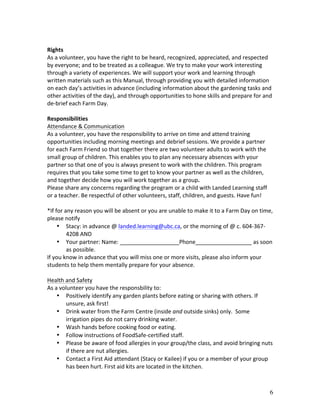 Intergenerational Landed Learning Project Volunteer manual 2017/2018 | PDF