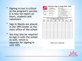 VIPS Inspiring Minds Volunteer Presentation | PPTX