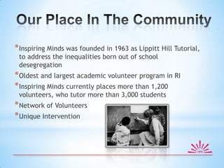 VIPS Inspiring Minds Volunteer Presentation | PPTX