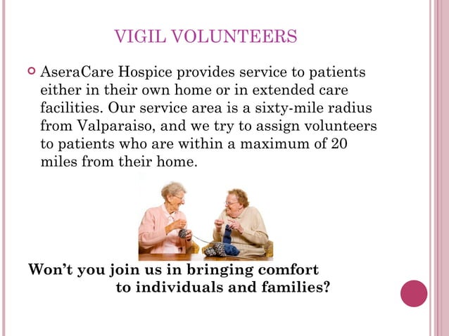 Hospice Volunteer Programs | PPT